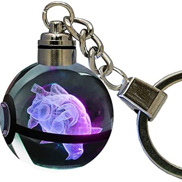 Kaindy | Wearables | 3d Pokemon Blastoise Crystal Pokeball Key Chain ...